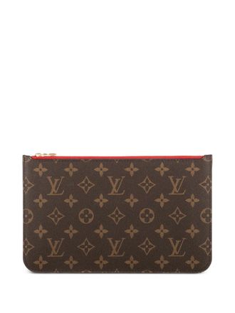 Louis Vuitton Clutch mit Monogramm - Braun