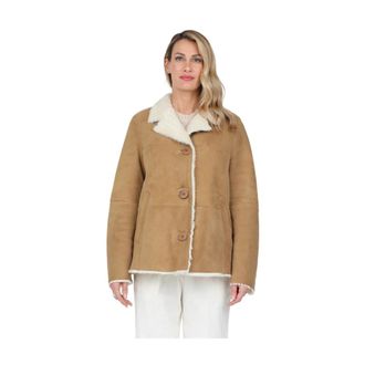 Gimos Kurze Shearling-Jacken - - Jackets - Damen - Braun - S