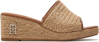 Tommy Hilfiger Espadrilles Tommy Hilfiger Th Rope Wedge Sandal FW0FW07927 Beige