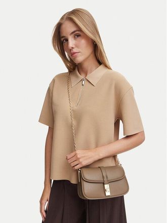 Tommy Hilfiger Handtasche Th Heritage Chain Crossover AW0AW19319 Beige