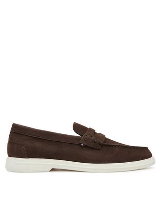 Tommy Hilfiger Mokassins Nubuck P Loafer FM0FM05350 Braun