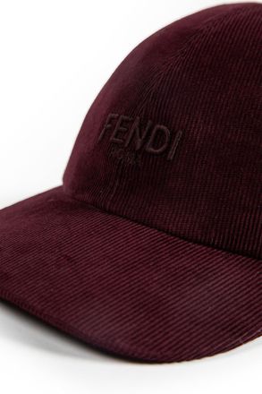 Fendi Corduroy Baseball Cap