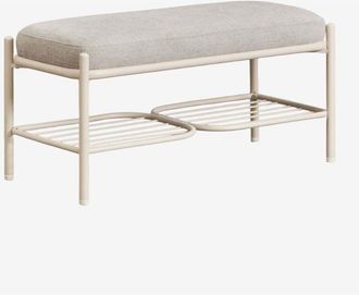 Sklum Anisa gepolsterte Bank 90 cm Braun Tapioca