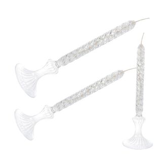 Lurrose 3 St&uuml;ck Glas Petroleumlampen Klare Vintage &Ouml;llampen aus Glas Dekorative Tisch&ouml;llampen f&uuml;r Hochzeiten und Heimdekoration