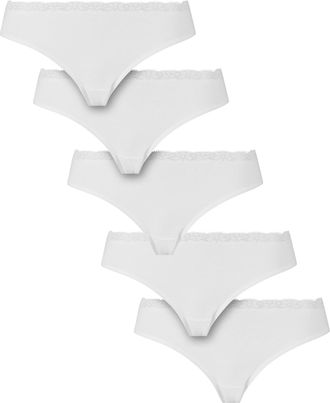 Urban Classics Ladies Basic Cotton Brazilian Lace 5-Pack