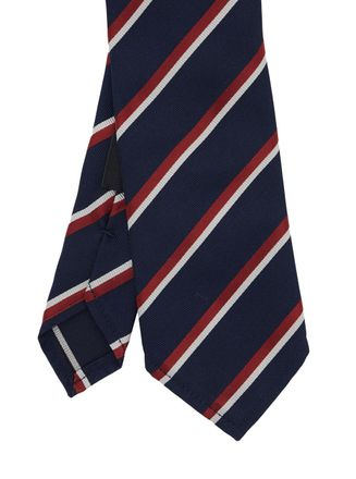 Dsquared2 Mens Tie Blue Striped Silk Ties & Bow