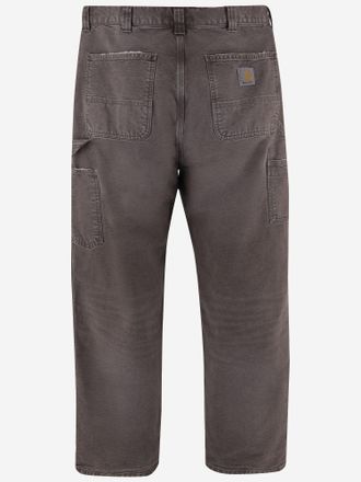 Carhartt Work in Progress Mens Pants Og Double Knee Brown Denim Trousers