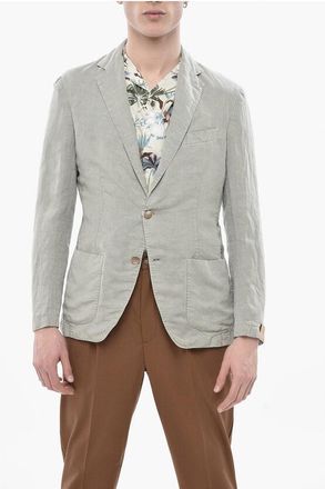 Altea Linen Blend Jacket TITO with Classic Lapel size 50
