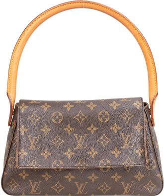 Louis Vuitton Crossbody Bags - Louis Vuitton Canvas Monogram Looping PM Handbag - Gr. unisize - in Braun - f&uuml;r Damen