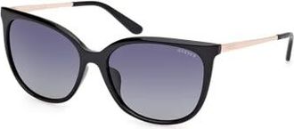 Guess GU00150-H Lunettes de Soleil, Shiny Black, 59 Unisex