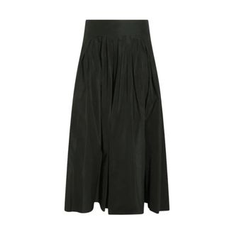 Max Mara Romina Midirock aus plissiertem Taft - - Skirts - Damen - Gr&uuml;n - 3XS