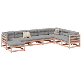 vidaXL vidaXL Salon de jardin 8 pcs bois massif sapin de douglas