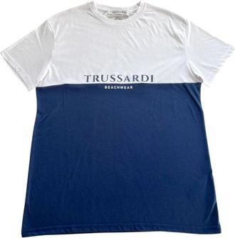 Trussardi Blau Beachwear Herren T-Shirt - - Tops - Herren - Blau - M