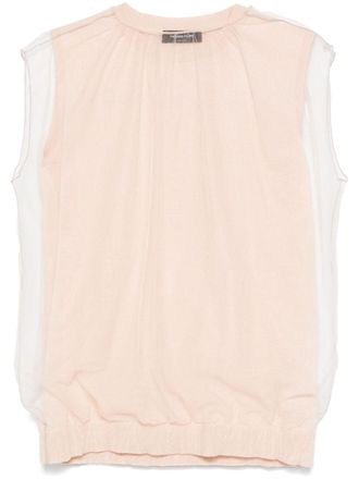 Fabiana Filippi haut à superposition en tulle - Rose