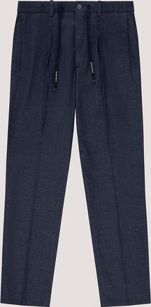 Circolo 1901 Pleated Trousers in Flamed Effect Denim / 48