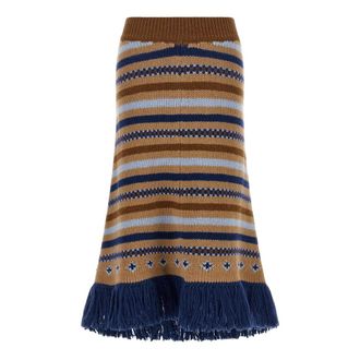 Alanui Eleganter Winter-Longuette-Rock - - Skirts - Damen - Mehrfarbig - S