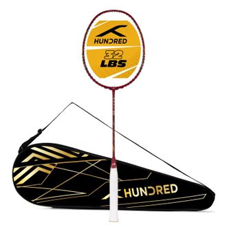 Hundred Hundred Rock 88 Racket with Full Racket Cover | Color: Dark Grey | Size: One Size | Grip Size: G6 | Material: Carbon Fibre |82 Grams | Unstrung | Ligh