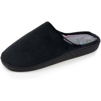 Isotoner Chaussons mules ergonomiques Femme Noir