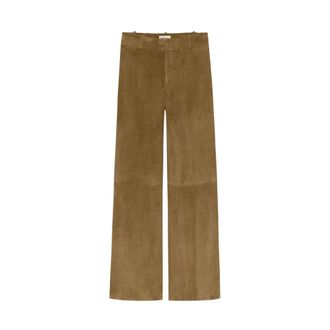 Arma Marina Stretch Suede Hosen - - Trousers - Damen - Gr&uuml;n - M