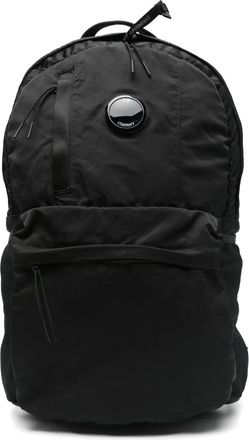 C.P. Company sac &agrave; dos &agrave; d&eacute;tail verre de lunette signature - Noir