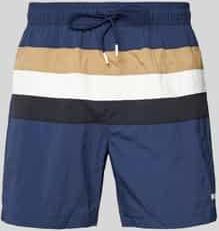 HUGO BOSS Relaxed Fit Badeshorts mit Label-Print Modell Louis