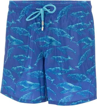 Vilebrequin Homme, Maillots de bain, Bleu, Taille: XL Mahina Sparkling Whales Swim Shorts