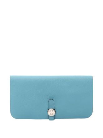 Herm&egrave;s portefeuille pliant Dogon (2019) - Bleu