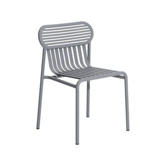 PETITE FRITURE Chaise empilable Week-end - Gris - Aluminium - Designer Studio BrichetZiegler