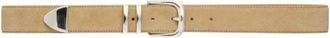 Liviana Conti Femme, Accessoires, Beige, Taille: 85 CM Suede Calf Belt