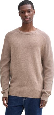 Tom Tailor Herren 1044560 Pullover, 36965-Parasol Brown Melange, S