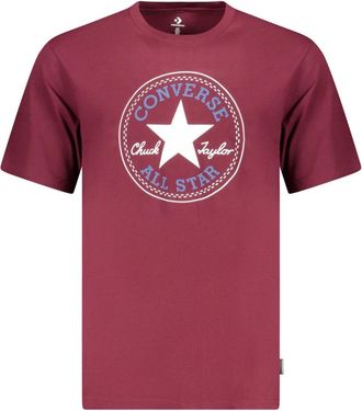 Converse T-shirt Chuck Patch - Homme - Tops - Rouge - Taille: M