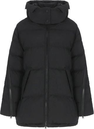Herno Femme, Vestes, Noir, Taille: 38 FR Quilted Down Jacket