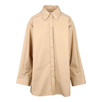 Jil Sander Femme, Blouses et Chemises, Brun, Taille: 38 FR Camicia Over Shirt