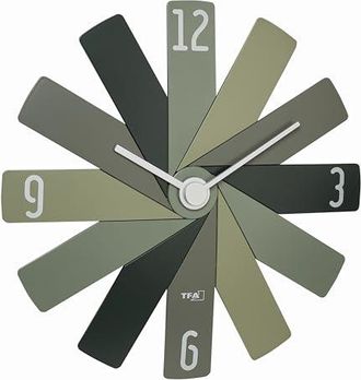 TFA Dostmann Clock in The Box analoge Wanduhr, 60.3020.04, Designer-Uhr, zum Zusammenstecken, ohne Ticken, Lange Batterielaufzeit, für Schlafzimmer/Küche/Arbeitszi
