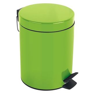 Spirella Poubelle à pédale Acier SYDNEY - Design Moderne, Ouverture Facile, Seau Intérieur Amovible - Accessoire Salle de Bain ou Cuisine - Kiwi Vert - 3L