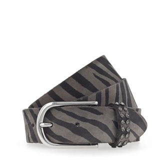 B.Belt Leora Lederg&uuml;rtel - - Accessories - Herren - Grau - 80 CM