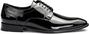 Lloyd Lloyd Chaussures &agrave; lacets Leno 110 pour homme en noir laqu&eacute;/bross&eacute;, Noir, 42.5 EU