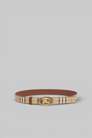 Burberry Check Oval Belt