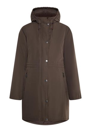 Usha Wattierter Kurzmantel Damen dunkelbraun