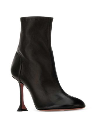 Amina Muaddi Ankle Boot - Black