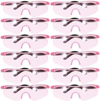 Soimiss 12 pi&egrave;ces Lunettes de Protection Gar&ccedil;on Fille Antirayures Lunettes de S&eacute;curit&eacute; Transparentes pour Sports Laboratoire et Jeux Cs Monture Ajust&eacute;e et R&eacute;s