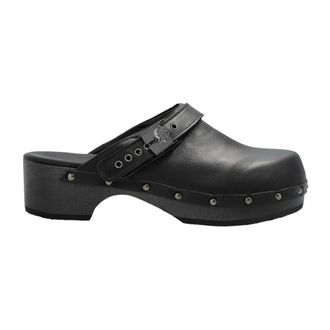 Scholl Pescura Robin Mules en cuir - Femme - Chaussures - Noir - Taille: 39 EU