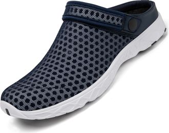 Saguaro Sommer Herren Damen Clogs Hausschuhe Outdoor Atmungsaktiv Garten Schuhe Mesh Sommersandalen DunkelBlau 44