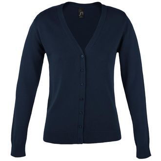 SOLS Damen/Damen Golden V-Ausschnitt Strickjacke (Navy)