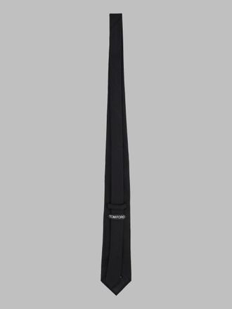 Tom Ford Silk Jacquard Necktie - Black