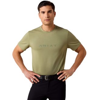 Ariat Mens The Logo T-Shirt in Oil Green, Size 2X-Large, by Ariat