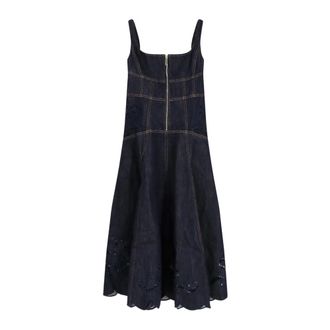 Self Portrait Femme, Robes, Bleu, Taille: 36 FR Maxi Robes