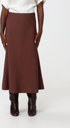 Brunello Cucinelli Midi-Wickelrock von aus Woll-Mischung mit hoher Taille