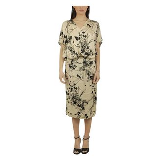 Semicouture Blumiges Etienne Kleid - - Dresses - Damen - Mehrfarbig - S
