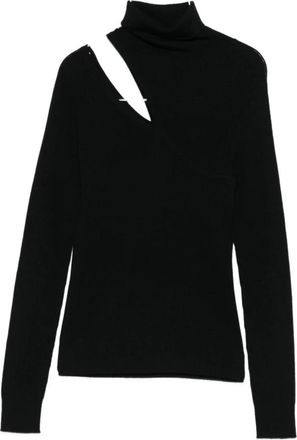 D.exterior Femme, Pulls, Noir, Taille: 38 FR Pull en Laine Noir Aw25